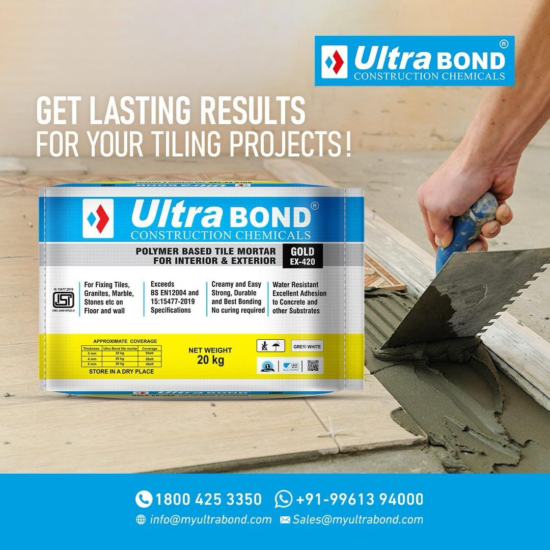 Ultra Bond: Your Ultimate Destination for the Best Tile Adhesives | by Ultrabond products | Medium