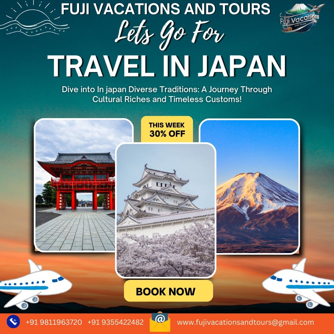 Japan Tour Package. Explore the wonders of Japan with our… | by fuji vacations | Nov, 2024 | Medium