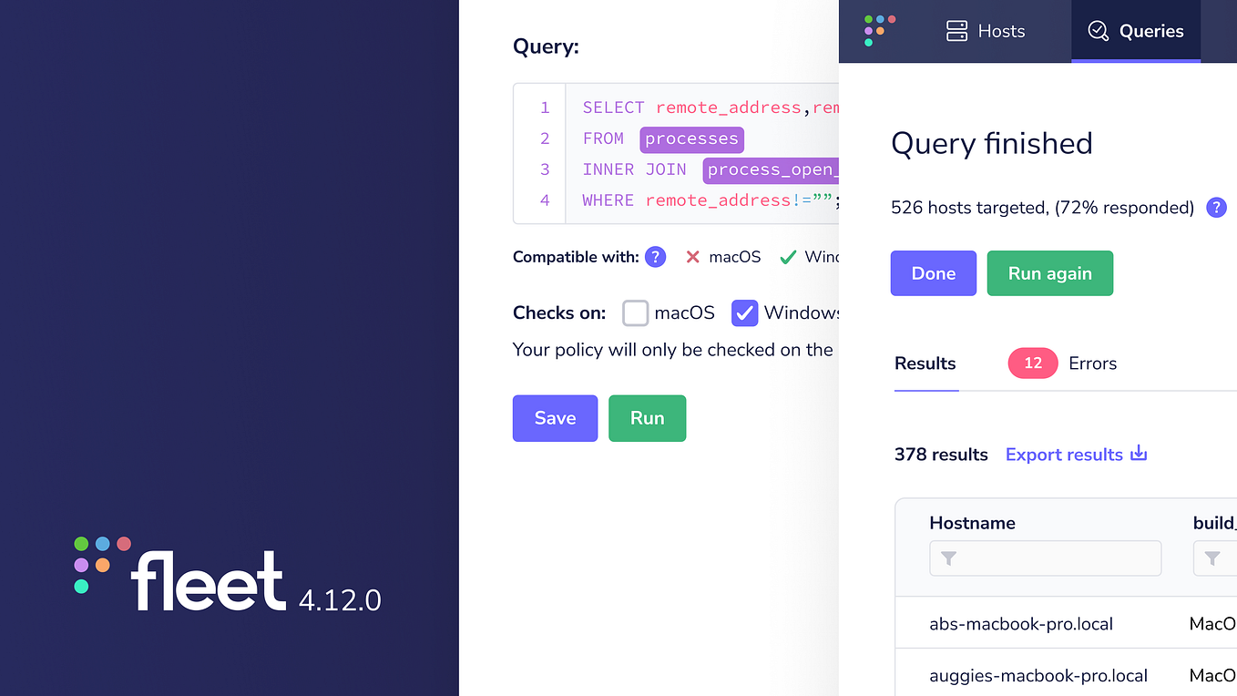 Fleet 4.13.0 | Security fixes, policy automations for teams, and ...