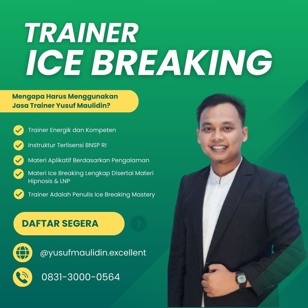 EKSKLUSIF, WA 0831–3000–0564, Trainer Ice Breaking Medan ...