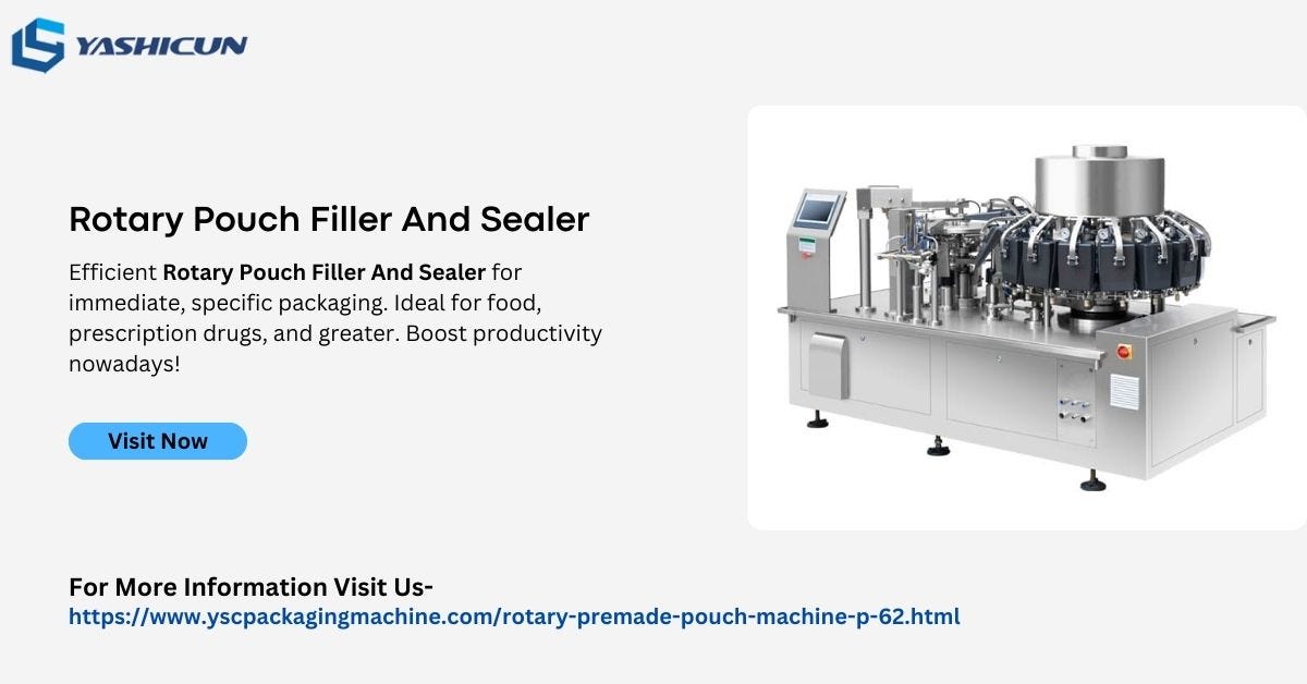 Rotary Pouch Filler and Sealer — Ysc Packaging machine - yscpackaging ...