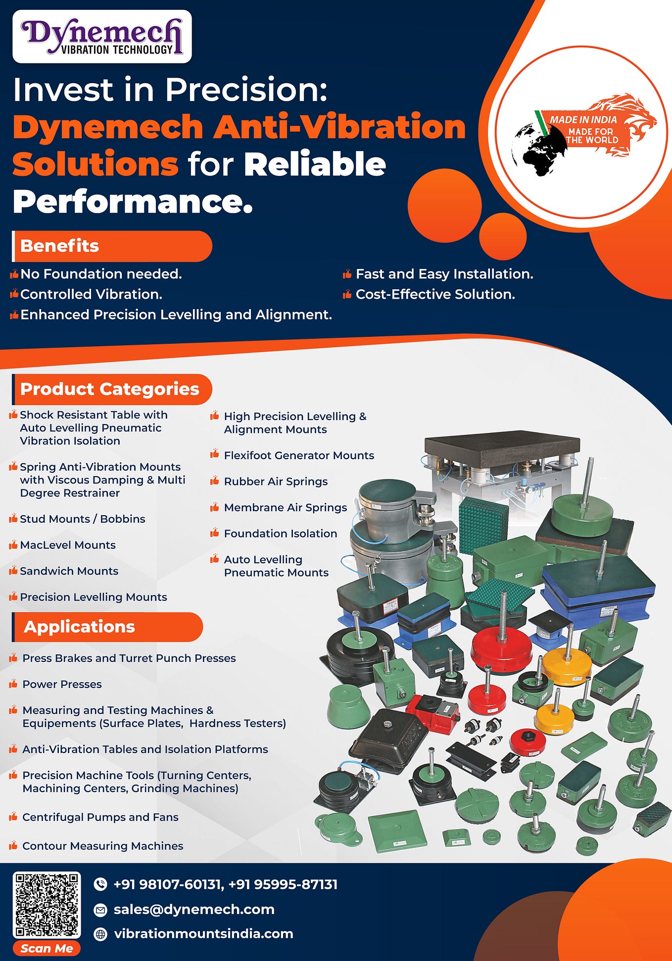 Anti Vibration Mounts -Discover Precision Leveling with Dynemech Wedge ...