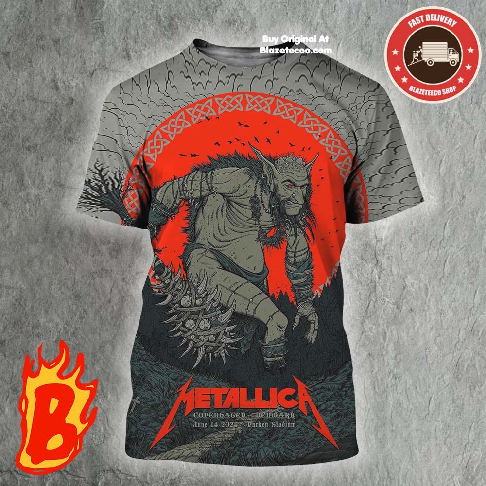 Metallica M72 World Tour First Night Merch Poster At Parken Stadium In ...