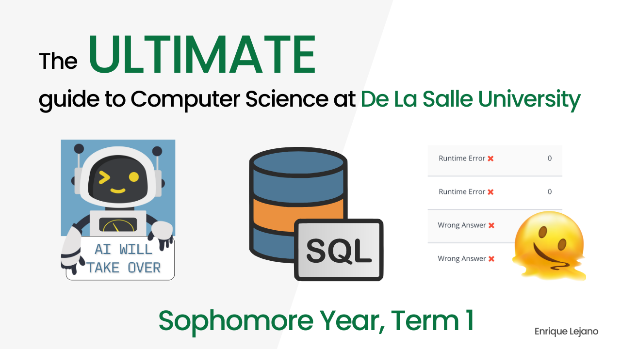The Ultimate Guide to Computer Science at DLSU (Sophomore Year, Term 2) | by Enrique Lejano | Medium