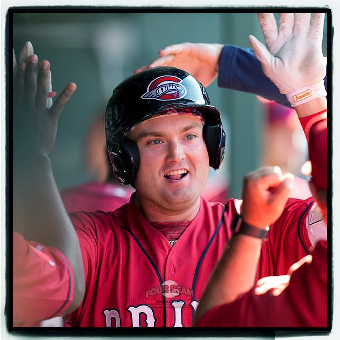 Tyler Dearden of the Greenville Drive - MiLB Snap Shots