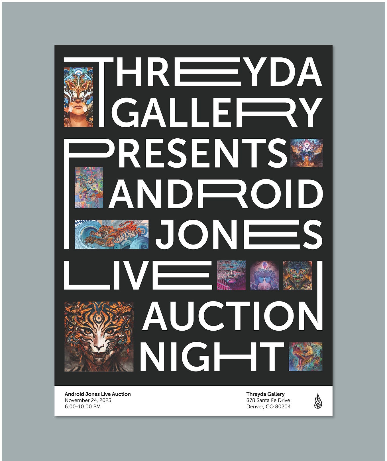 Designing for an Art Auction. For the design fundamentals class in my ...