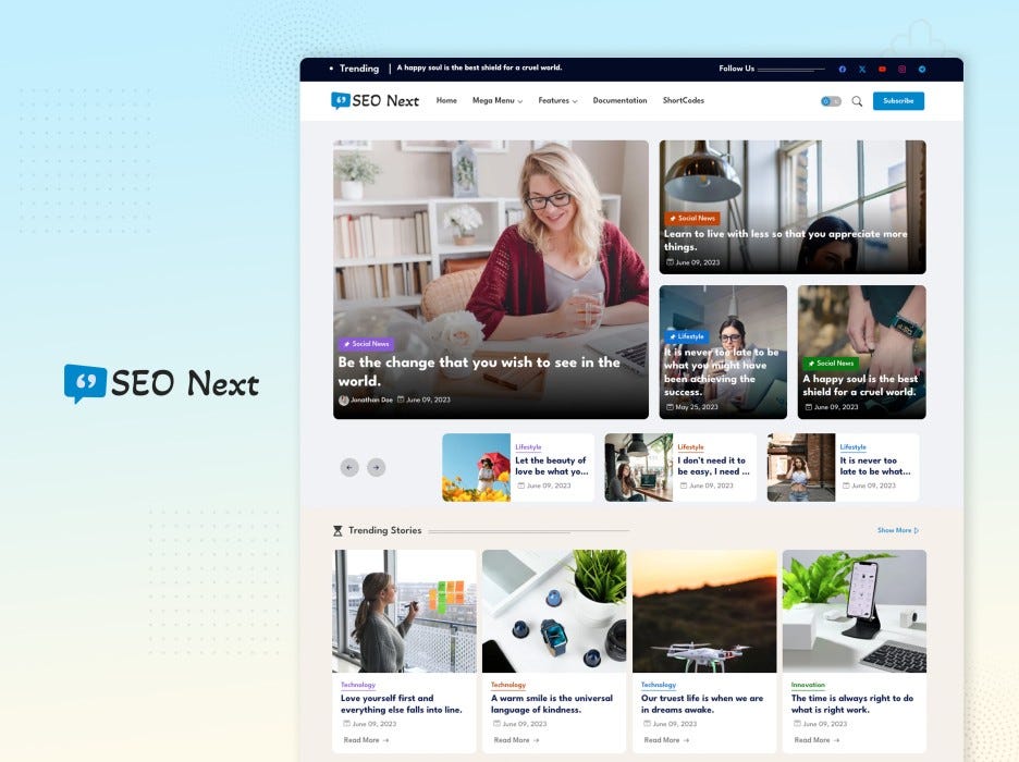 Diver — SEO & Fast Loading Blogger Template | by Wire Templates ...