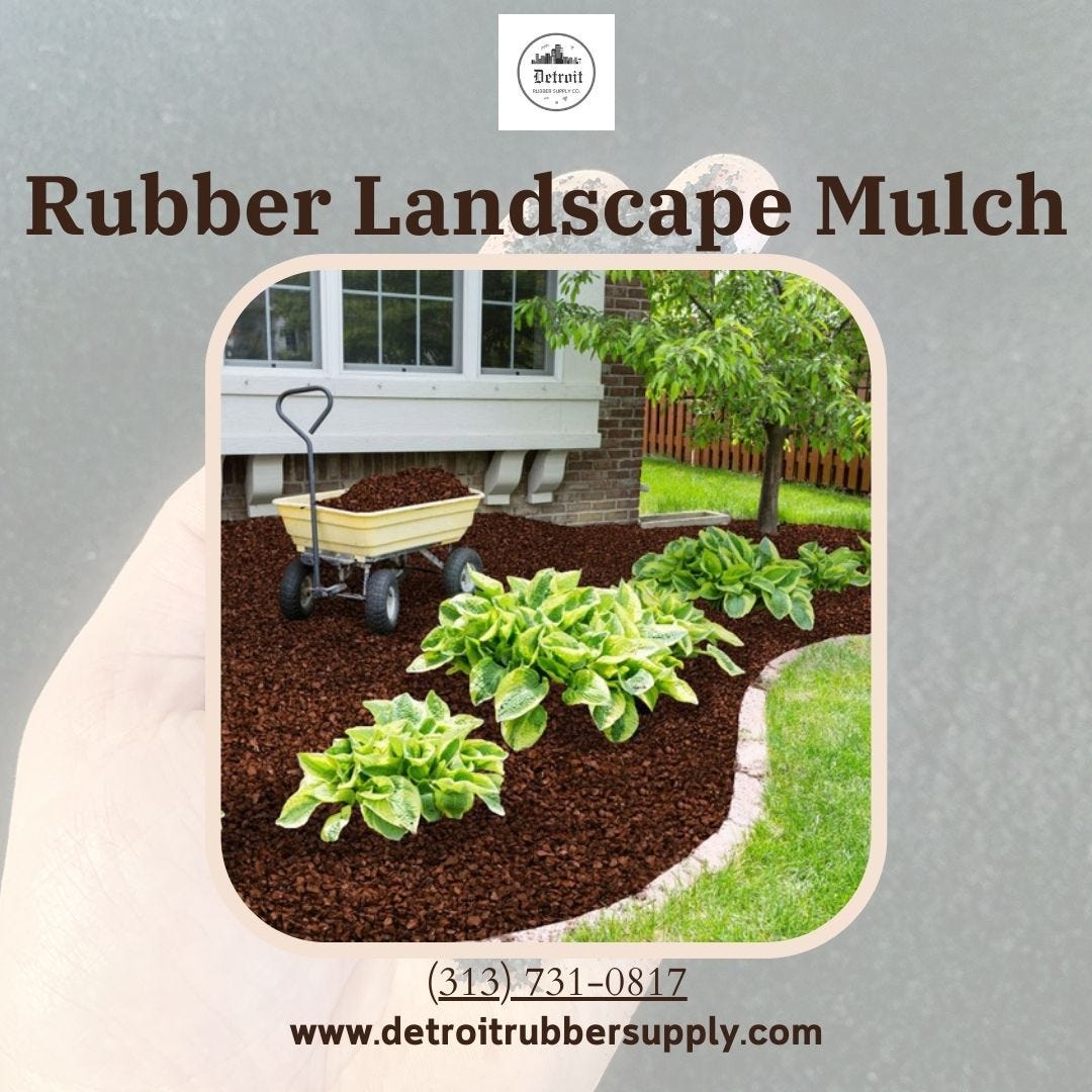 Dark Rubber Mulch: Innovative and Sustainable Rubber Goods - Detroit Rubber Supply - Medium