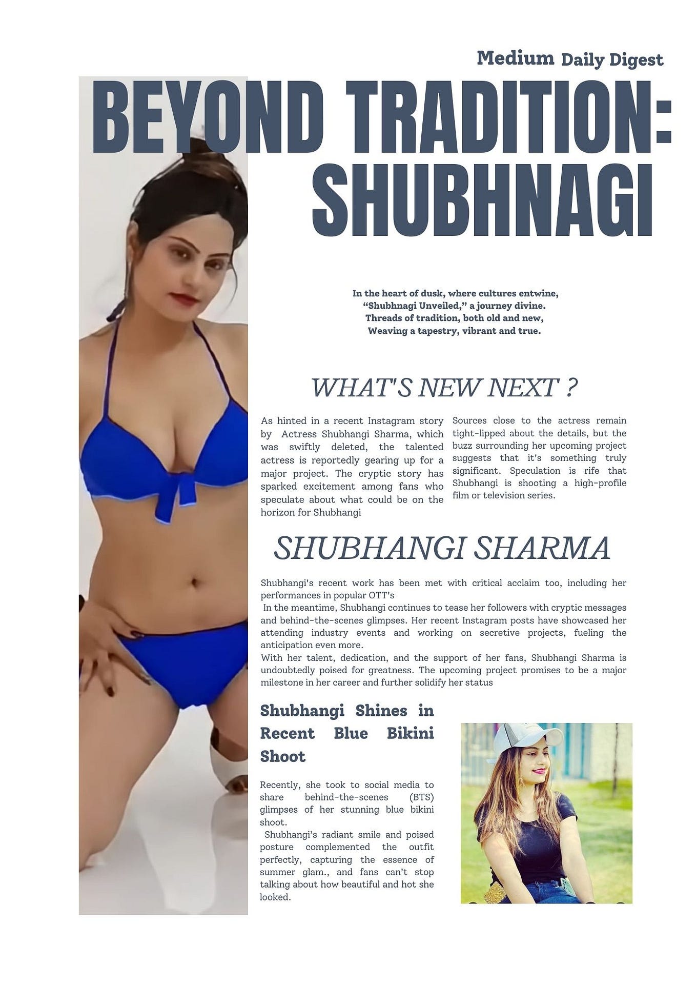 Shubhangi Sharma: Ready to Set the OTT Space Ablaze Again? | by Digi Media | Aug, 2024 | Medium