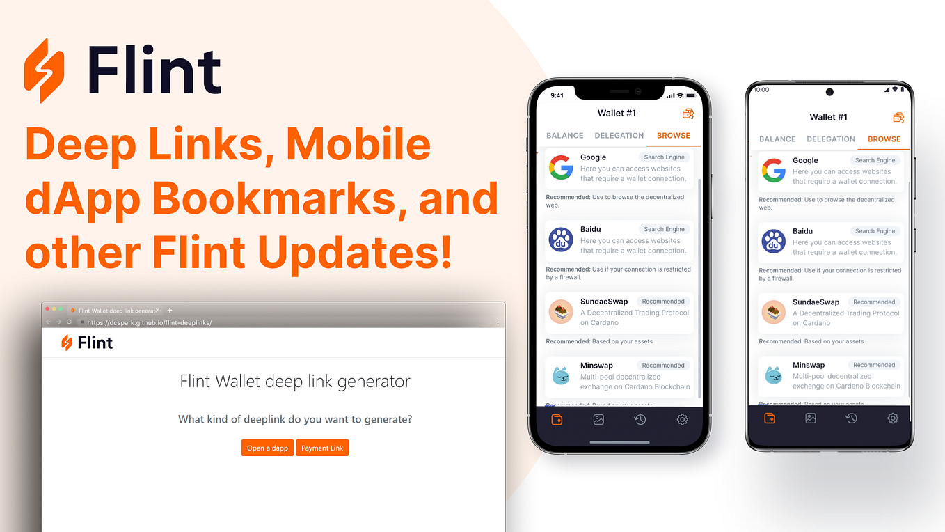 Flint Wallet’s Innovative Mobile dApp Browser | by Ben Marchant | dcSpark | Medium