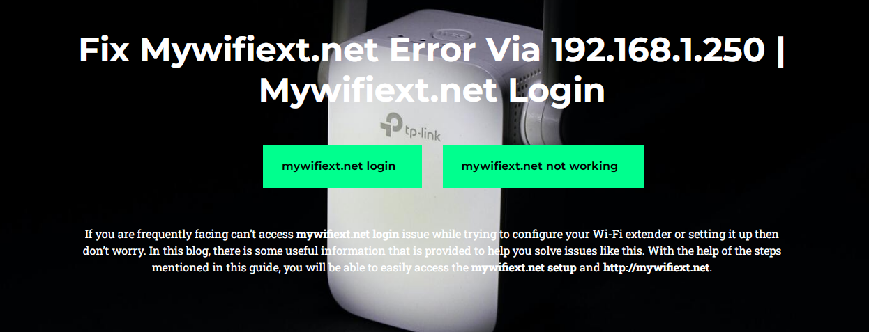 192.168.1.250 Login: Simple Steps for New Extender Setup - Mywifiext ... 192.168.1.250 Login: Simple Steps for New Extender Setup - Mywifiext ...