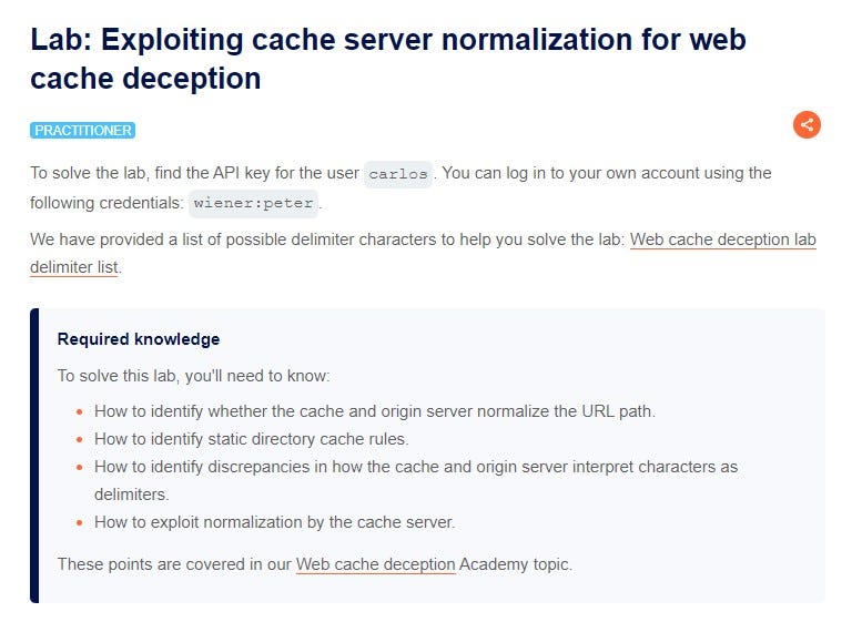PortSwigger: Web cache poisoning with an unkeyed header — walk-through. | by Ninjeeter | Medium