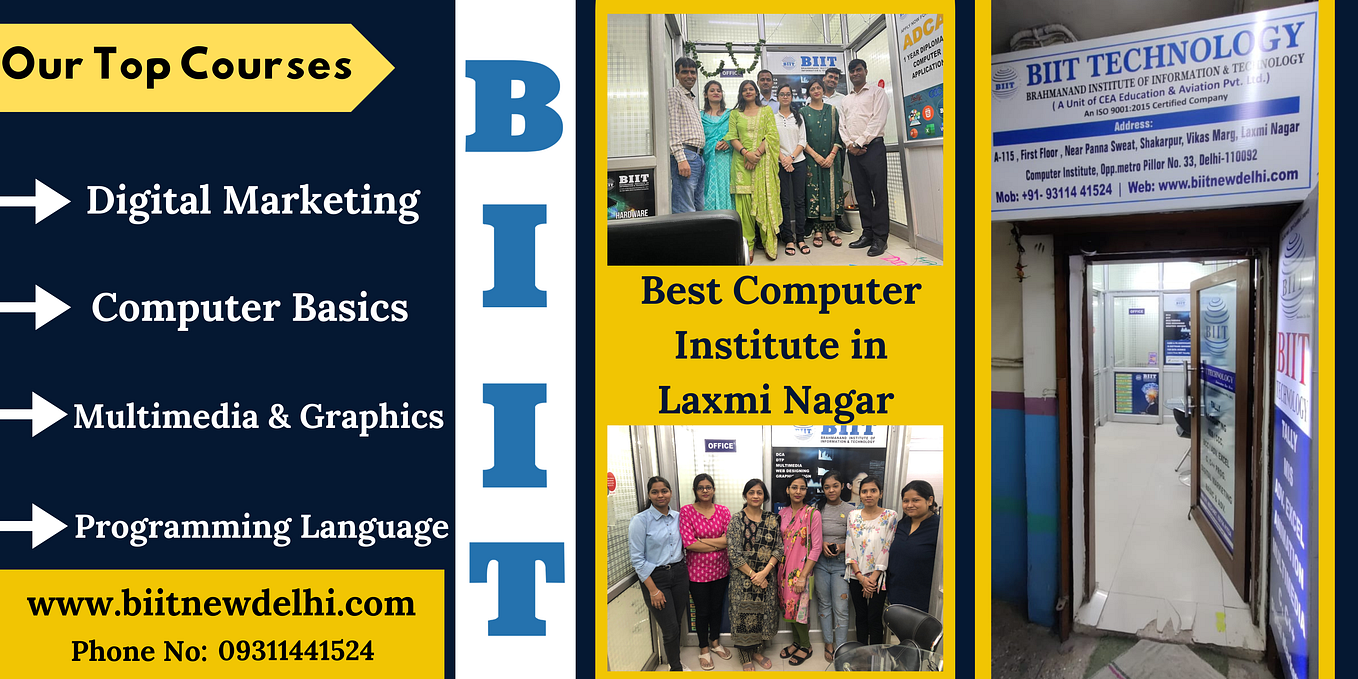 High Paying Computer Course in Laxmi Nagar after 12th for 100% job | Medium