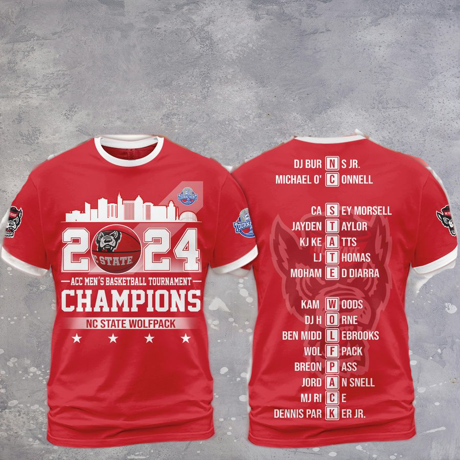 NC State Wolfpack 2024 ACC Men Basketball Tournament Champions Cap | by ...