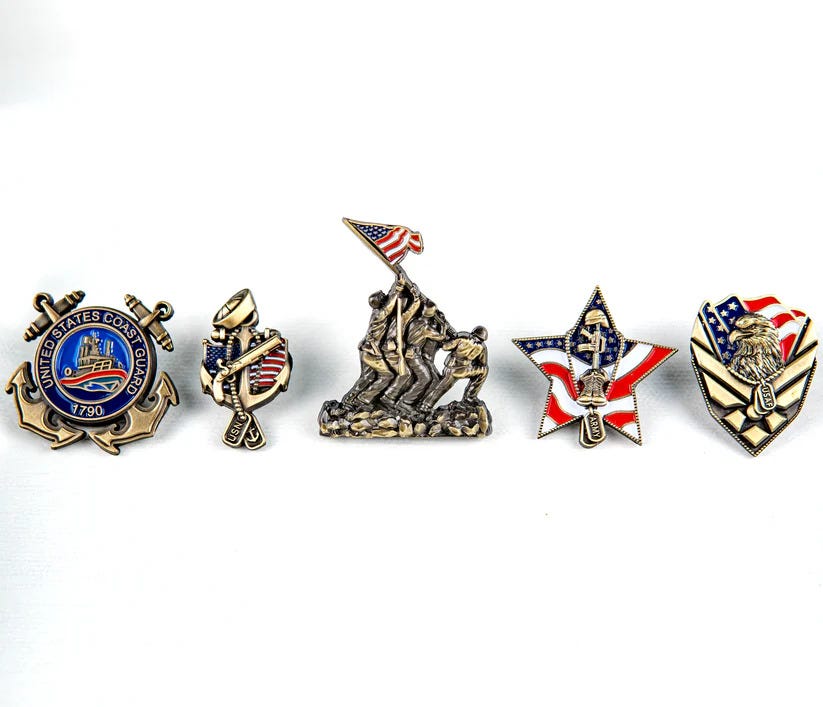 Navy, Army, and Marine Corps: The Best Coins and Pins to Honor Veterans ...
