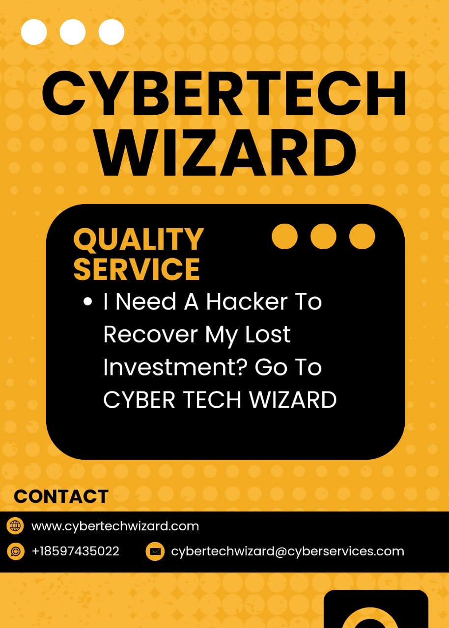 TRACK & GET BACK YOUR LOST CRYPTO/ETH/BTC = CONSULT CYBERTECH WIZARD ...