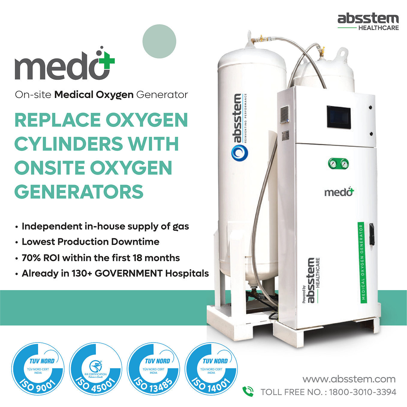 Empowering Healthcare: Oxygen Generators for Hospitals - Absstem ...