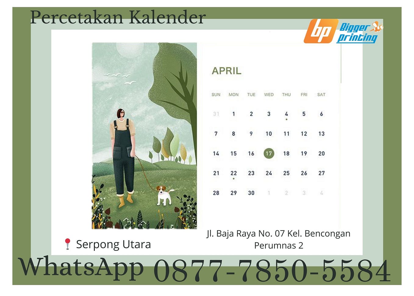 KUALITAS TERBAIK, Wa./Call.0877-7850-5584, Tempat Buat Kalender di Pondok Aren Tangerang Selatan ...