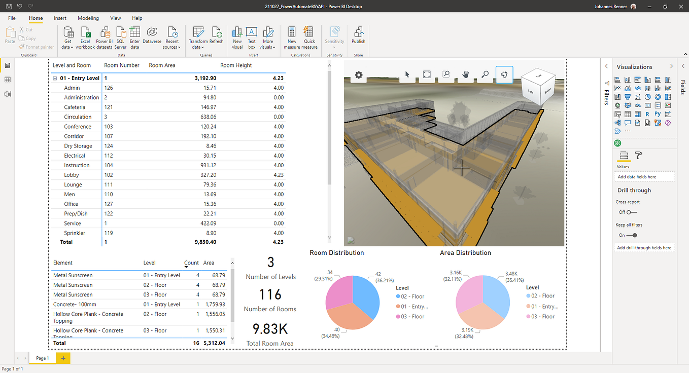 More Dashboard Magic. iTwins and PowerBI | by Johannes Renner | iTwin.js | Medium