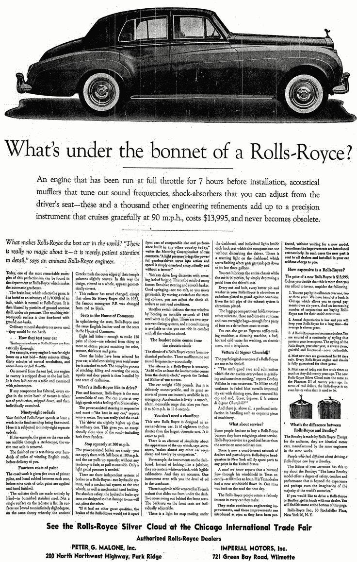 “Flick A Switch” Rolls-Royce Ad from David Ogilvy | by Dawood Ahmad ...