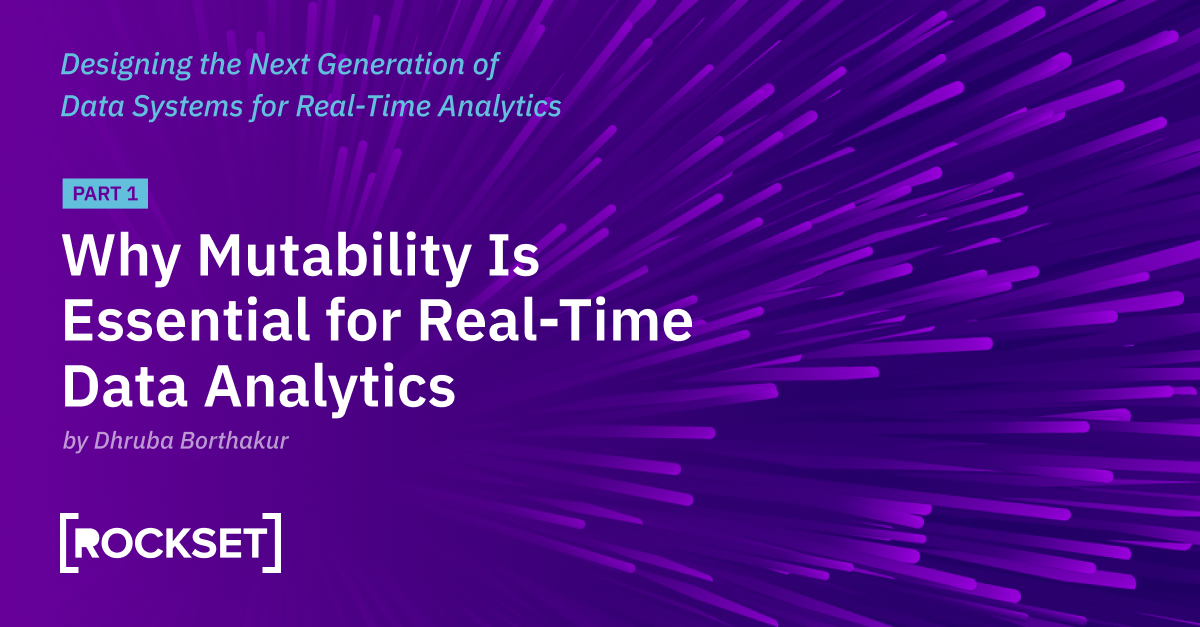 Mythbusting: The Venerable SQL Database and Today’s Real-Time Analytics ...