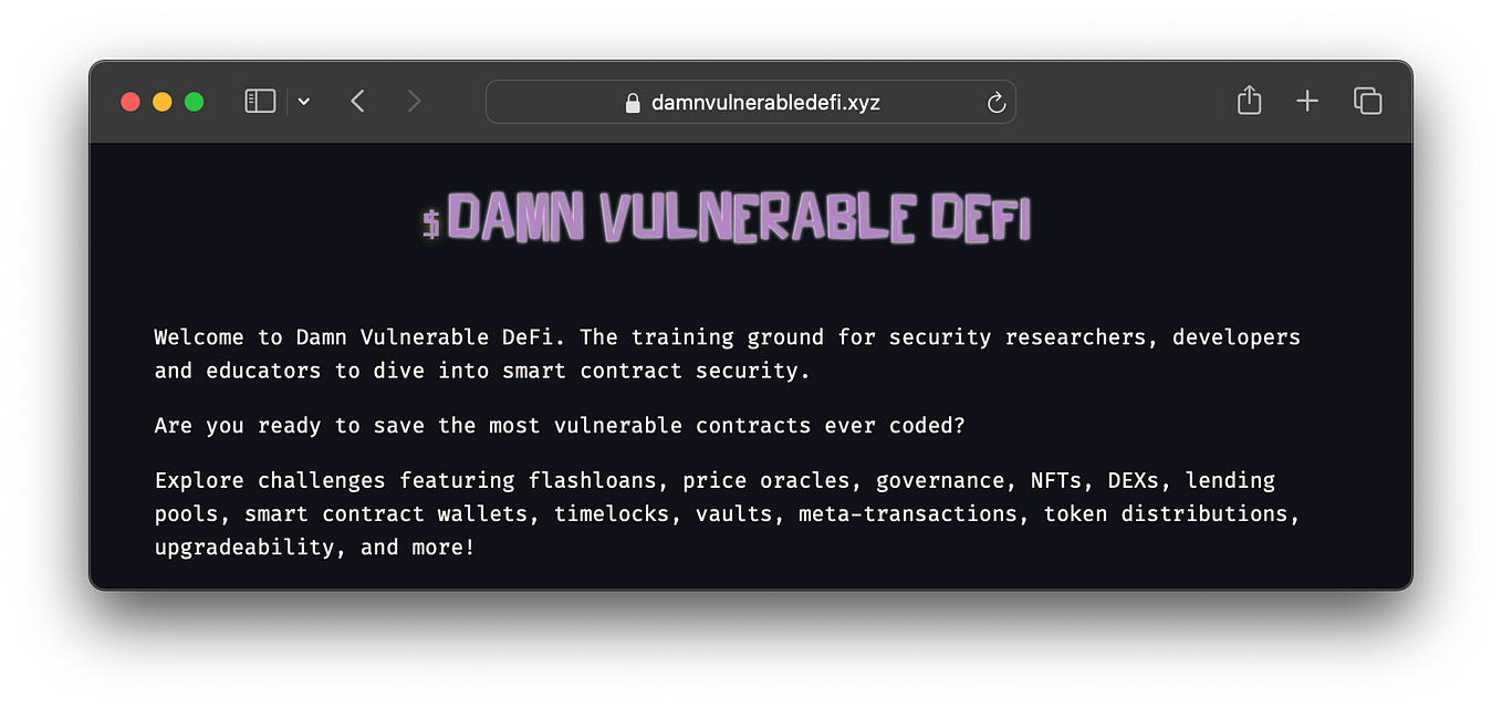 Challenge 5: The Rewarder, Damn vulnerable defi V4 lazy solutions series | by Siddharth Patel ...