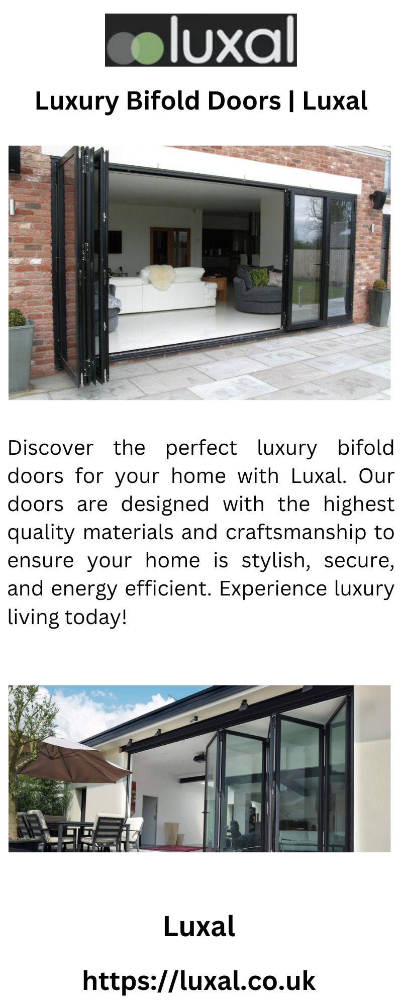 Unlocking Elegance: The Benefits of Luxury Bifold Doors | by Luxal ...