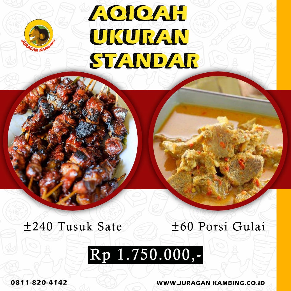 YUK AQIQAH call 0818–1820–4142 Menu Ukuran Aqiqah ...