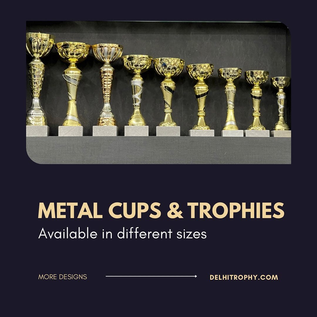 Best Trophy Manufacturers in India — Delhi Trophy - Delhi Trophy - Medium