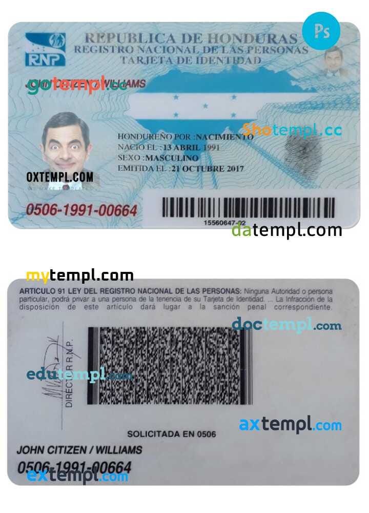 Hong Kong identity card PSD download template - Intempl - Medium