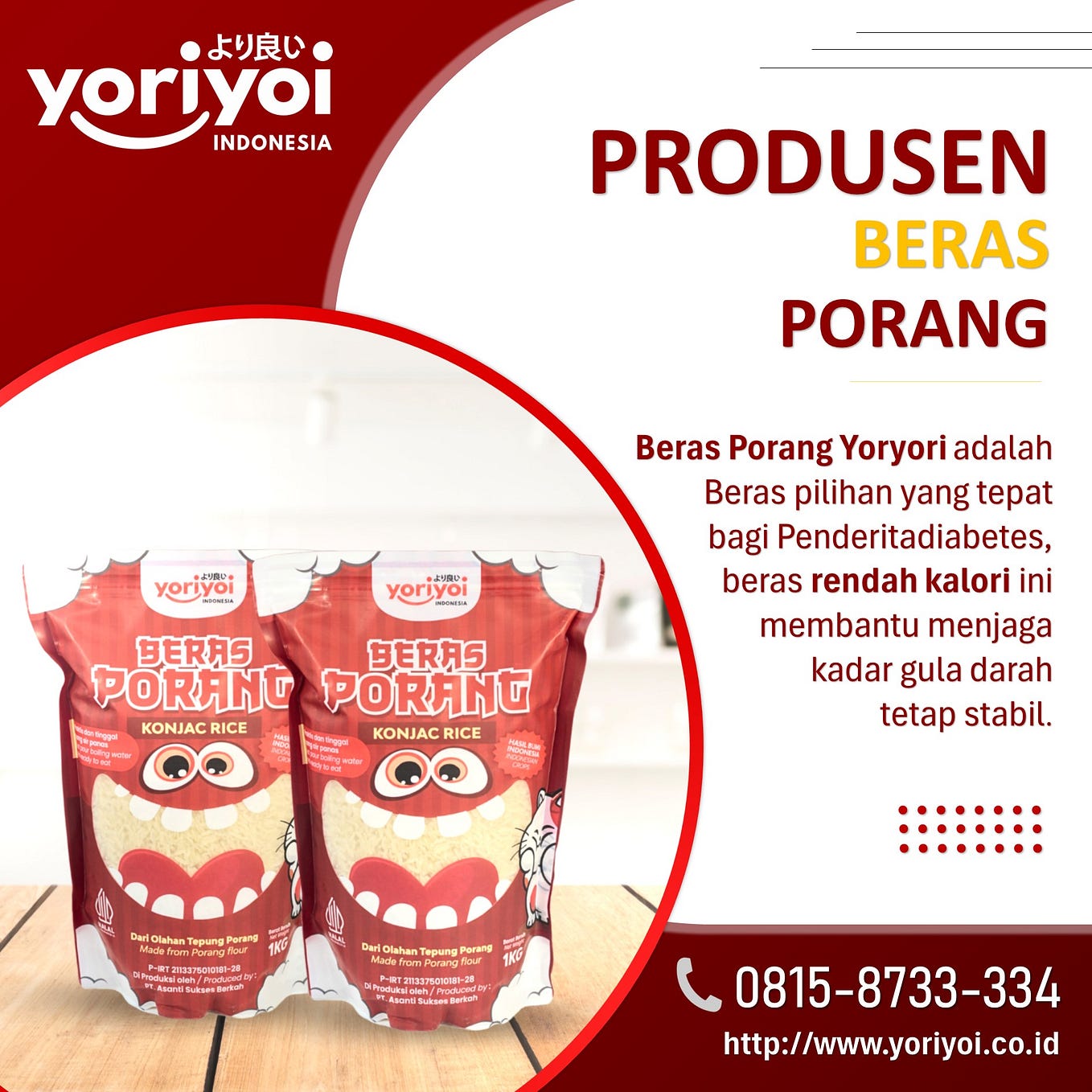 Jual Beras Konjac Yoriyoi Surabaya, (Hub 0815–8733–334) | by clalista | Jul, 2024 | Medium