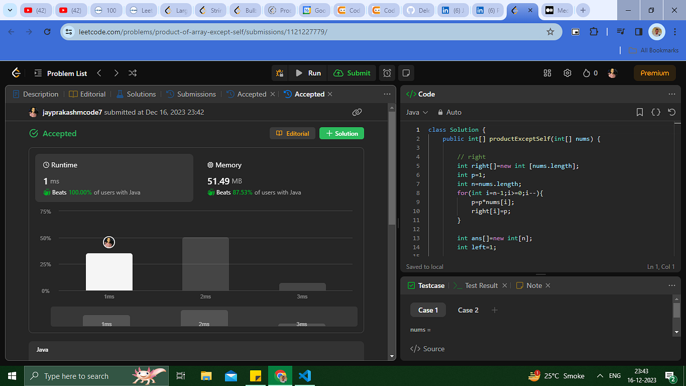 Squares Of A Sorted Array Leetcode Solution By Jayprakash Maurya 6193