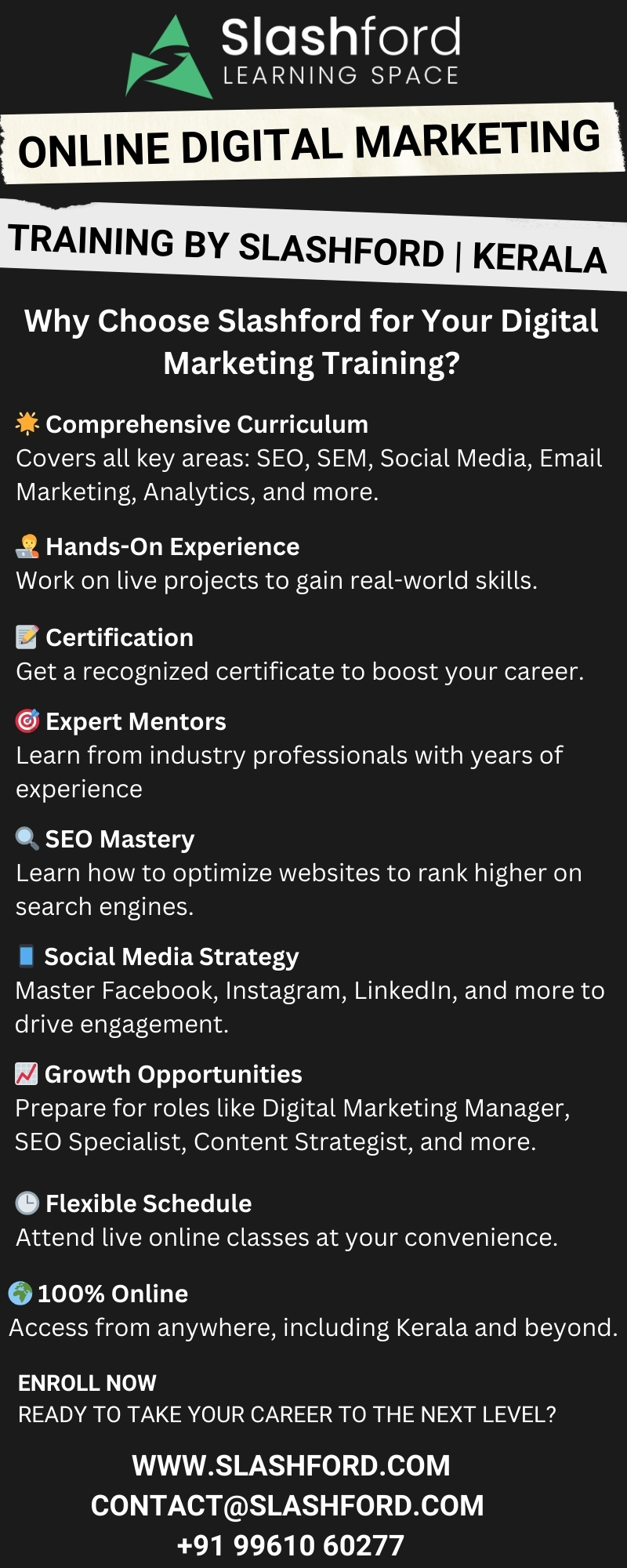 Slashford’s Comprehensive Online Digital Marketing Training: The Best Choice for Kerala’s ...