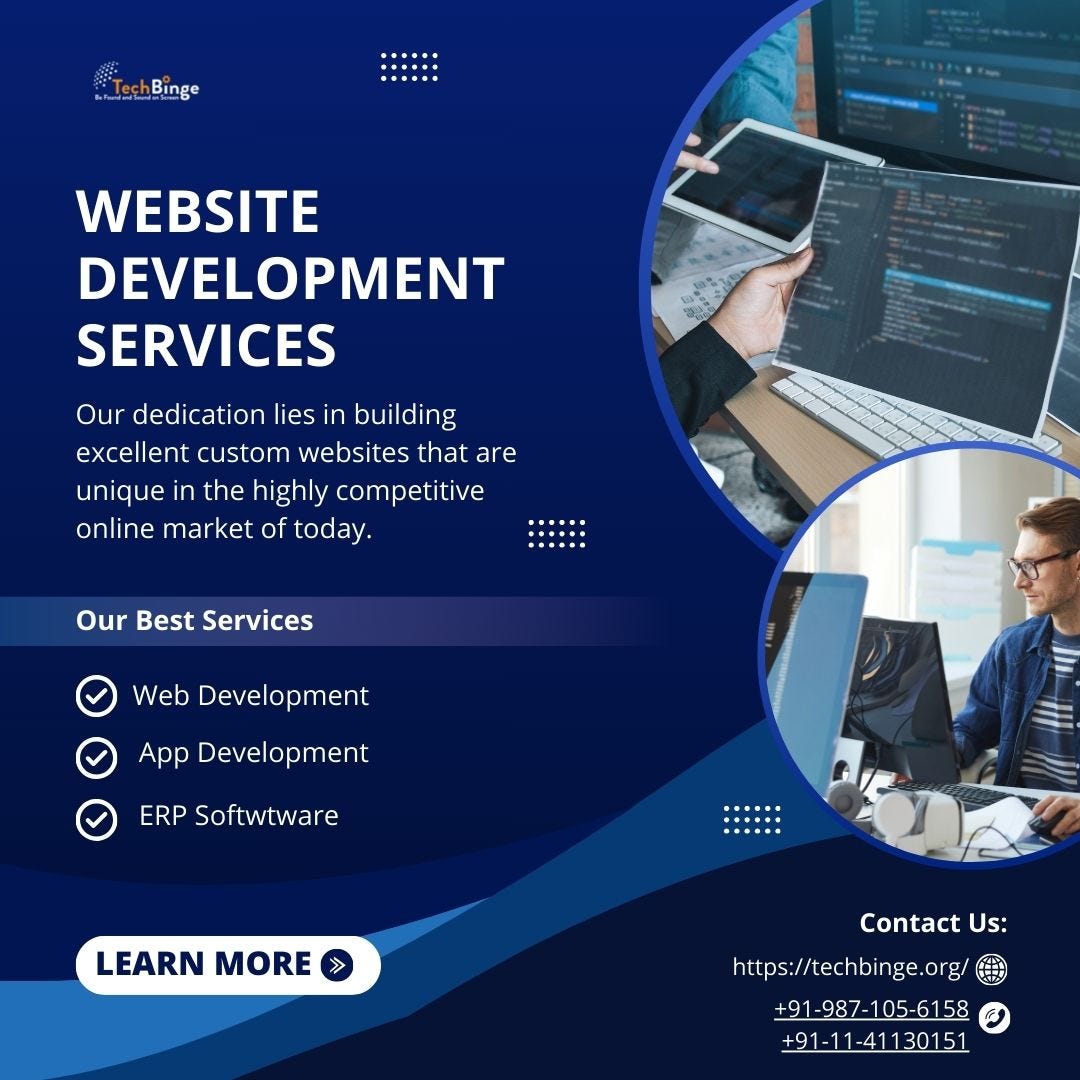 Best Website Designing Services in India I TechBinge | Medium