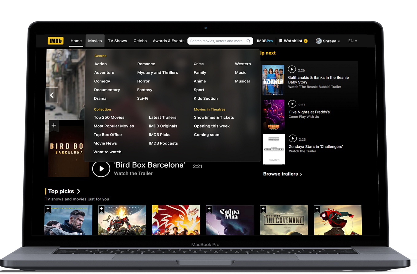IMDB Redesign Case Study || Part 5 | by Shreya Garg | Sep, 2024 | Medium