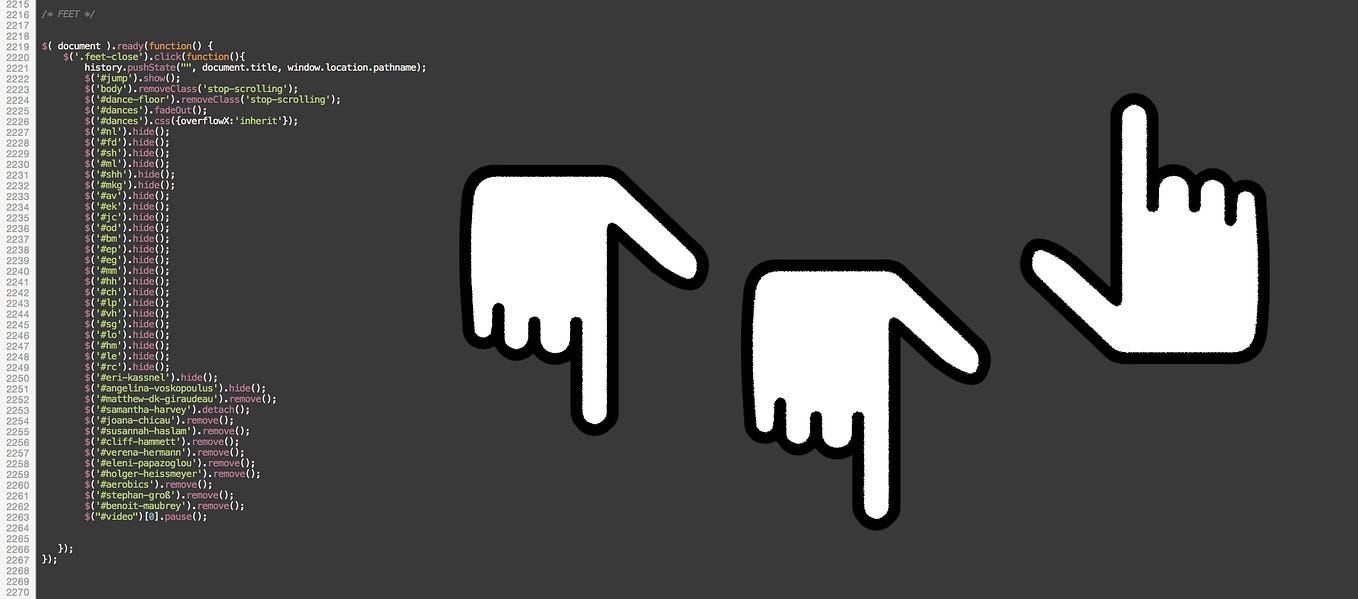 Code is more than just beautiful. An essay on limits, movement, bodily ...