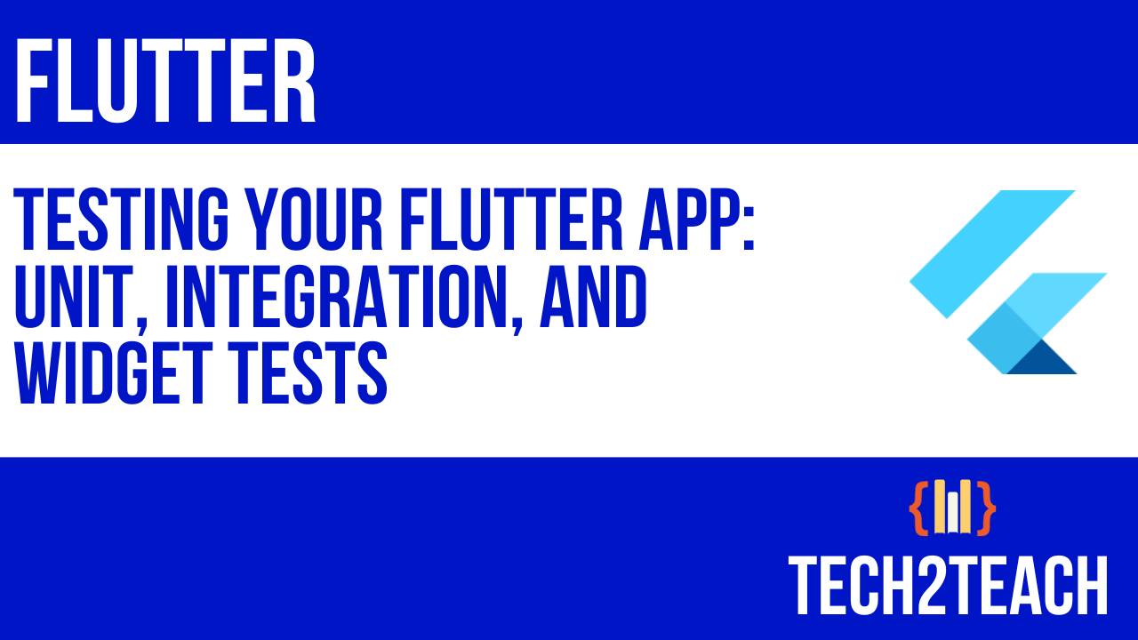 Widget and Integration Test. Learn how to do Widget Testing in… | by ...