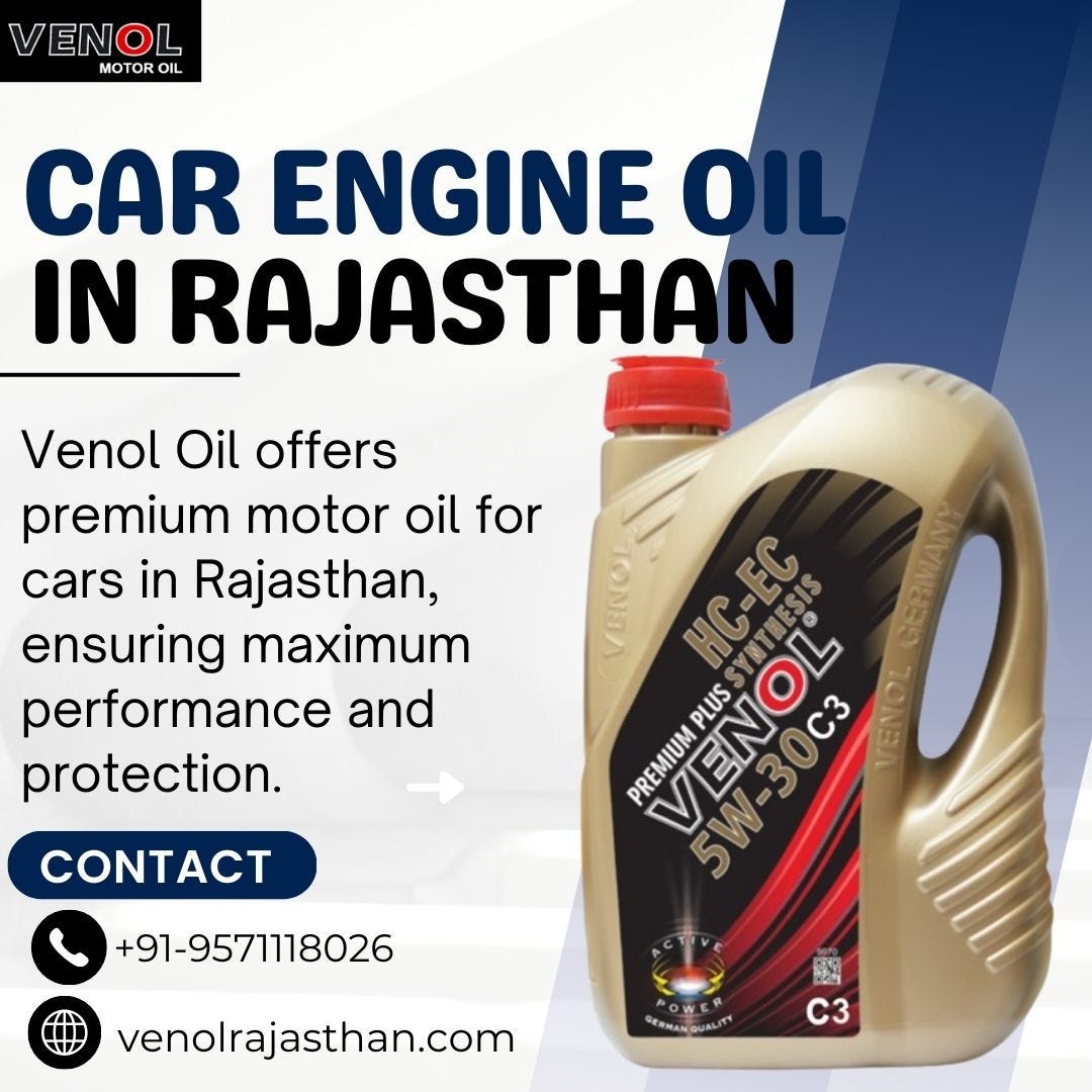Car Engine Oil in Rajasthan | Venol Motor Oil - Venol Motor Oil - Medium