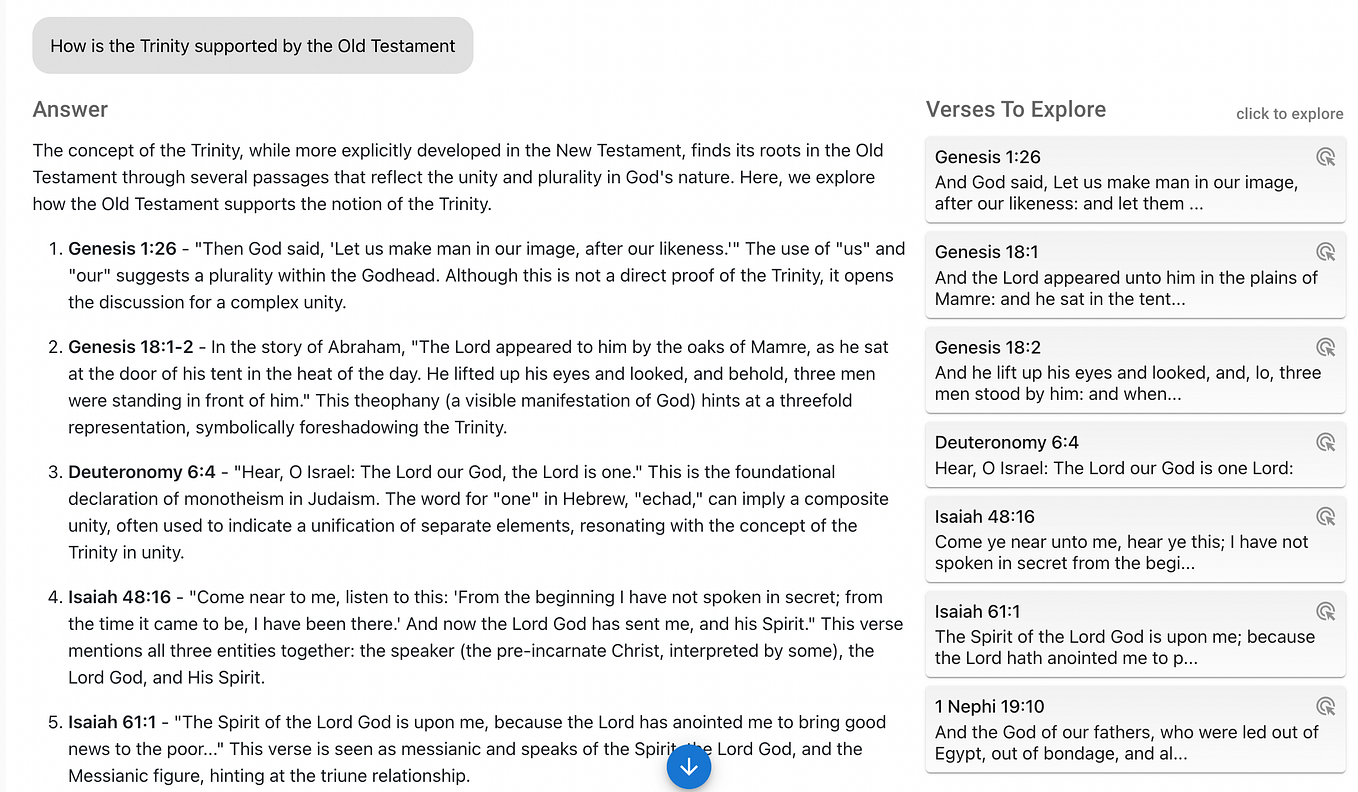 And there is ample support in the Old Testament that the Trinity is ...