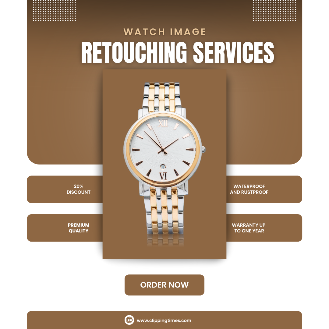 Watch Image Retouching - Clipping Times - Medium