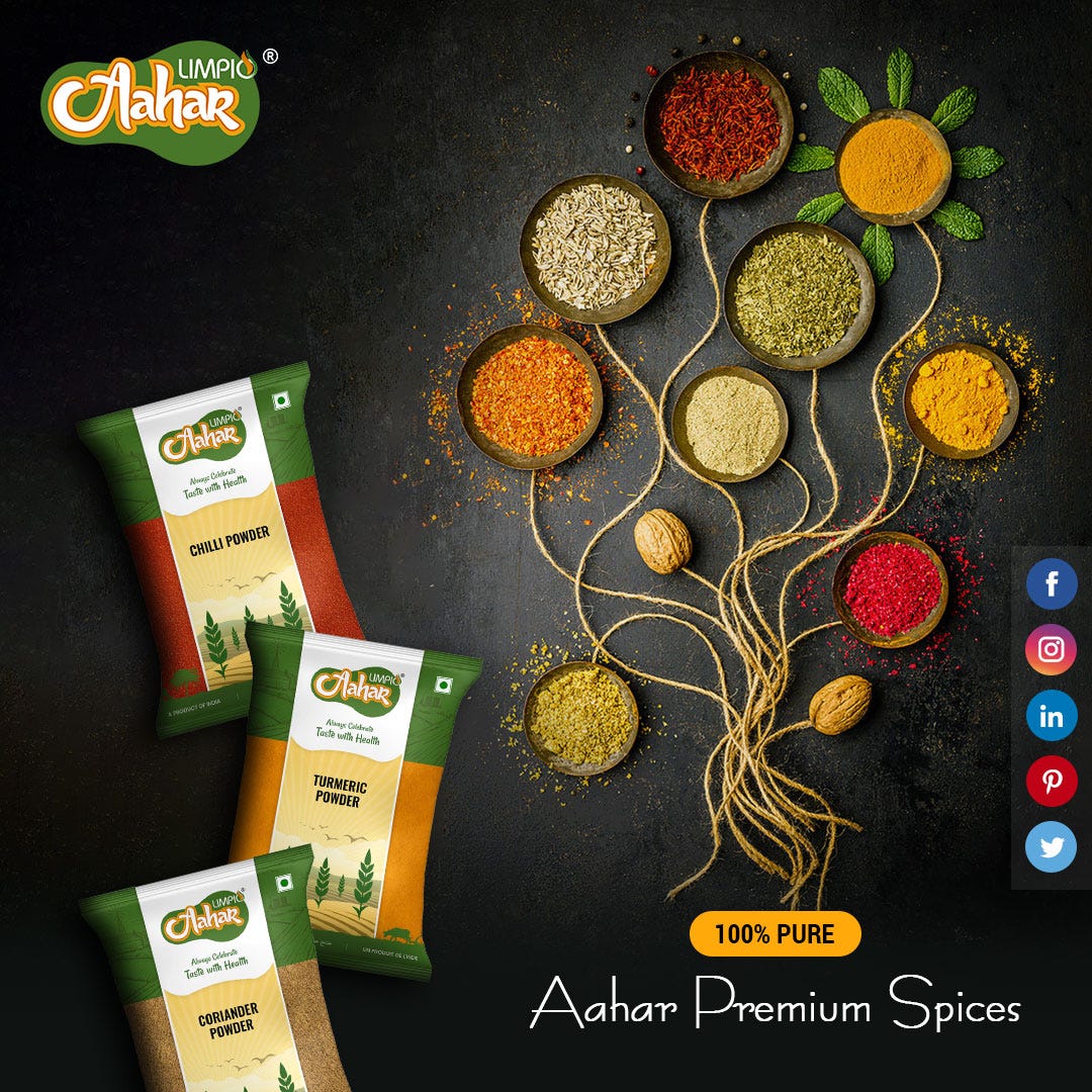 A Complete range of Plain Powder Spices - Limpio Aahar - Medium