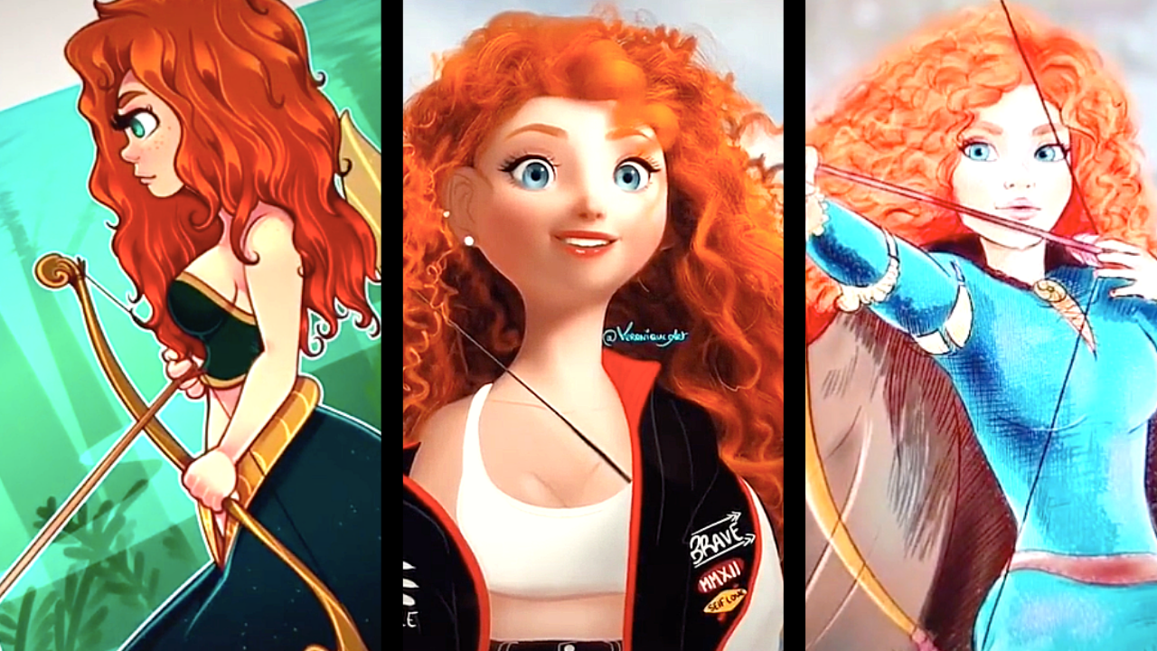 Disney Princesa Familias Fan Art