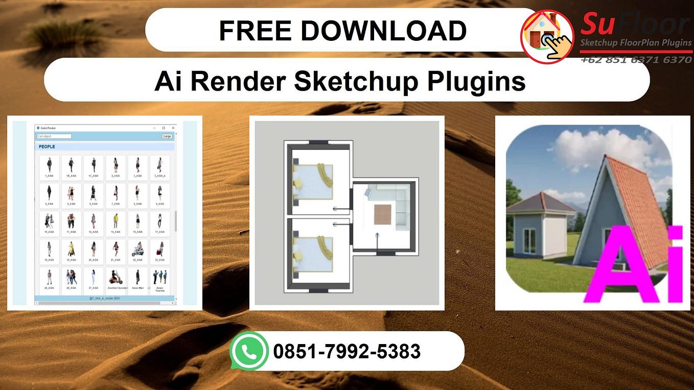 FREE DOWNLOAD, WA 0851–7992–5383 Ai Render Sketchup Plugins Atlanta - Ai Render Sketchup Plugins ...