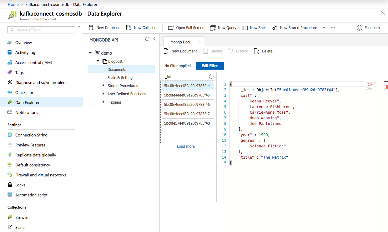 Connecting Apache Kafka to Azure CosmosDB — Part II | by Hans-Peter Grahsl | Medium