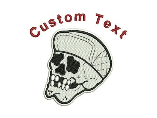Custom Camo Skull Embroidery Design Army Skill Embroidery Pattern | by ...