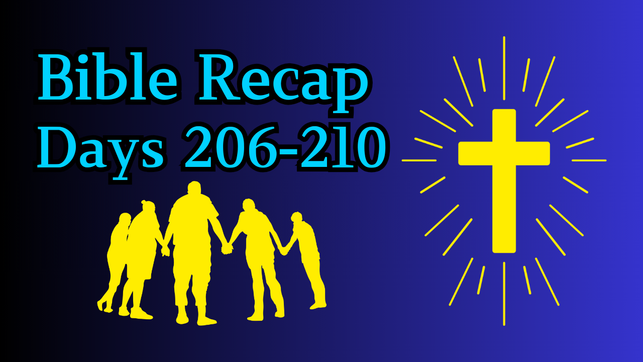 Bible Recap Notes: Days 216-220. What is this? Here is an explanation ...