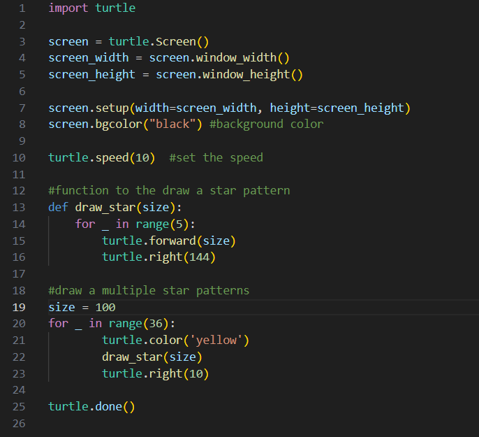 Creating A Mesmerizing Virus Like Pattern With Python Turtle Graphics Flutback Medium