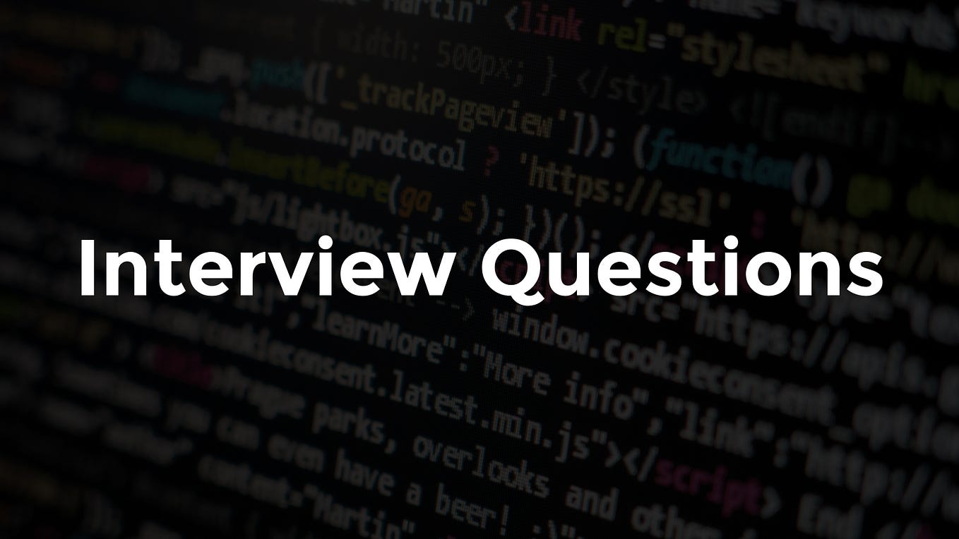 Web 101: Interview Questions 11 | by Ju Hun Lee | Medium