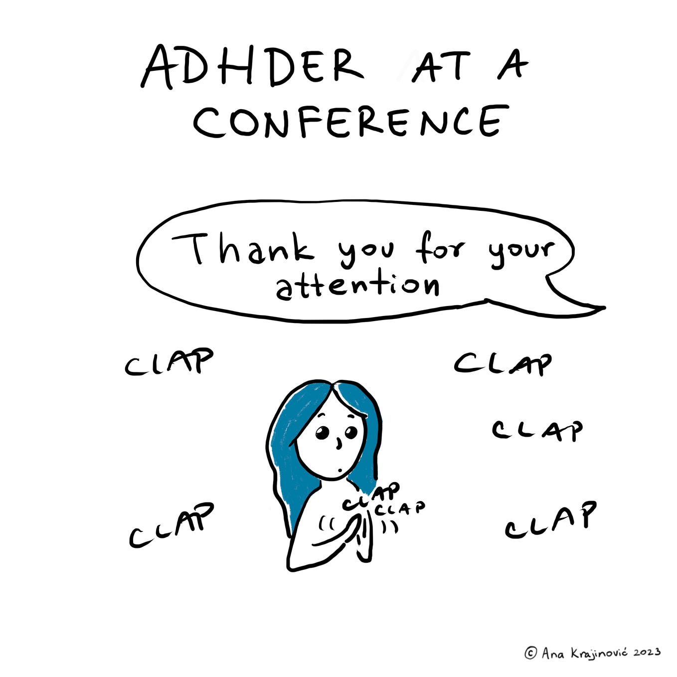 Living With Adult ADHD: Explained In Comics | by Ana Krajinovic | Ana’s ...