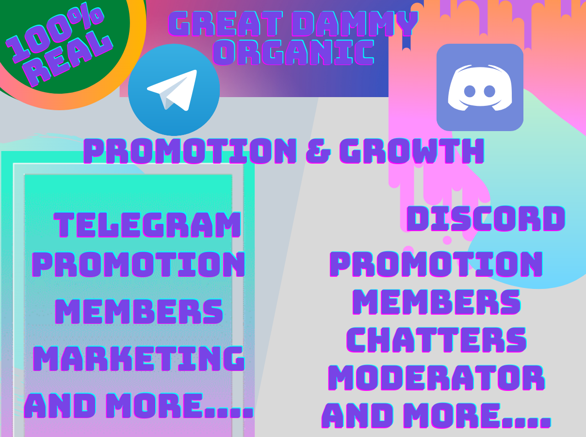 I will chat in your discord server, hype your project, setup and manage ...